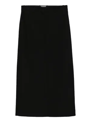 TOTEME Low-waist Straight Maxi Skirt - Black