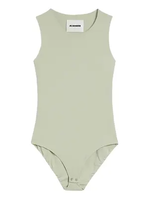 JIL SANDER Round-neck Sleeveless Bodysuit - Neutrals