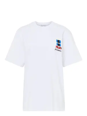 JW Anderson Window-embroidered T-shirt - White