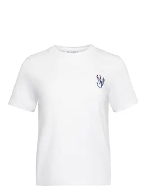 JW ANDERSON JW Anderson Anchor-Embroidery Printed T-Shirt