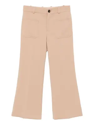 Chloé Cropped Trousers - Brown