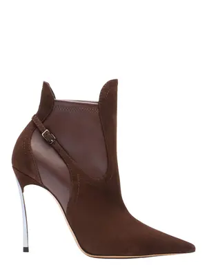 Casadei 100mm Blade Double Chelsea Boots - Brown