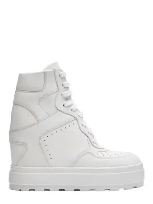 Casadei High-top Leather Sneakers - White