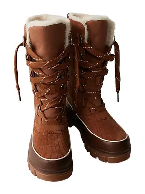 Sorel Tivoli V Tall Waterproof Snow Boots - Velvet Tan/tobacco
