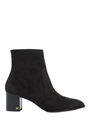 STUART WEITZMAN Ryland 60 Suede Ankle Boots - Black