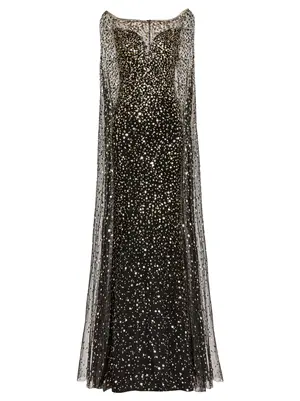Jenny Packham Roman Maxi Dress - Black