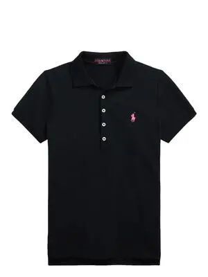Polo Ralph Lauren Polo Ralph Lauren Pink Pony Polo Top Black