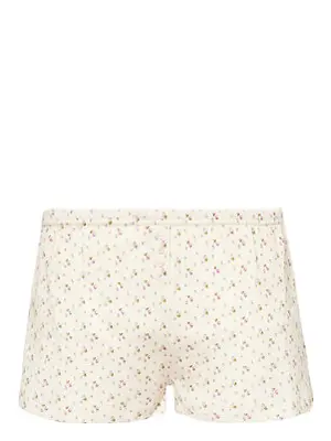 COU COU Pointelle Cotton Shorts - English Rose