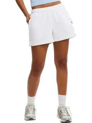 Cotton:on Active Plush Essential Gym Short White