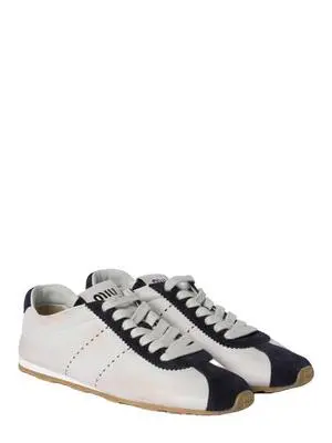 Miu Miu Miu Miu Low Top Sneakers Bianco/ Blu