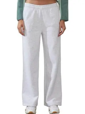 Cotton:on Active Plush Essential Straight Leg Sweatpants - Cloudy Grey Marle
