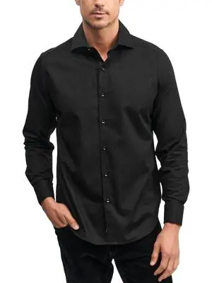 Robert Graham Waycross Jacquard Button-up Shirt - Black