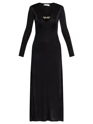 Tory Burch Tory Burch Jessa Midi Dress Black