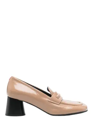 HALMANERA 60mm Patent-finish Pumps - Brown