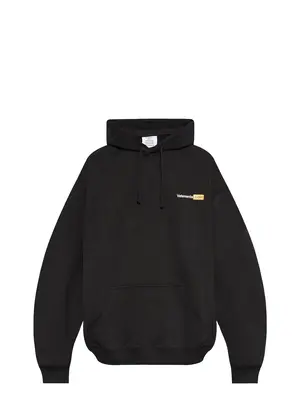 Vetements Logo-print Hoodie - Black