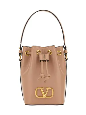 Valentino Garavani Vlogo Signature Bucket Bag - Neutrals
