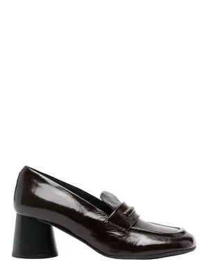 HALMANERA 60mm Patent-finish Pumps - Brown