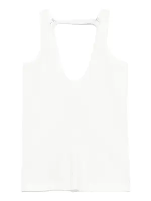 MAISON MARGIELA Strap-detail Tank Top - White
