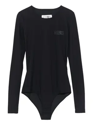 MAISON MARGIELA Numbers-motif Bodysuit - Black