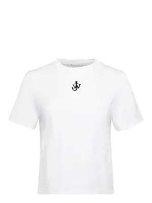JW Anderson Anchor-embroidered T-shirt - White