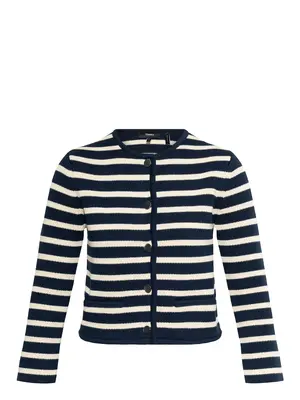 THEORY Theory Striped Knit Cardigan