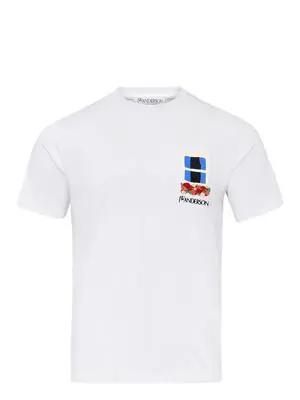 JW Anderson Window-embroidered T-shirt - White