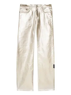 Off-White Susy Straight Leg Jeans - Silver