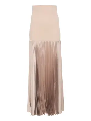D.exterior Pleated Midi Skirt - Neutrals
