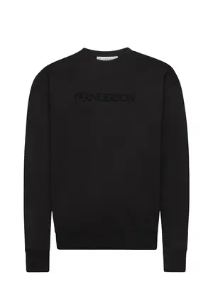 JW Anderson Logo-embroidered Sweatshirt - Black