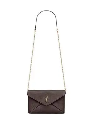 Saint Laurent Cassandre Chain Pouch - Santal