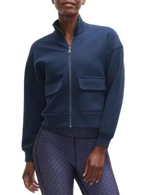 PELOTON Peloton Tech Double Knit Full Zip Jacket Deep Navy