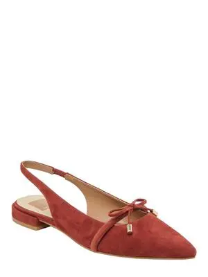 Dolce Vita Payge Pointed Toe Slingback Pumps - Brandy Suede