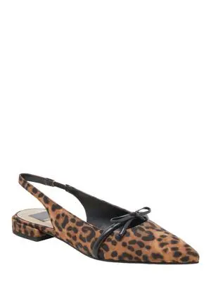 Dolce Vita Dolce Vita Payge Pointed Toe Slingback Pumps Leopard Suede