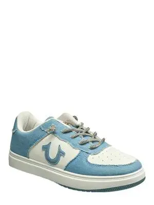 True Religion Allison Logo Lace-up Sneakers - Light Blue Multi
