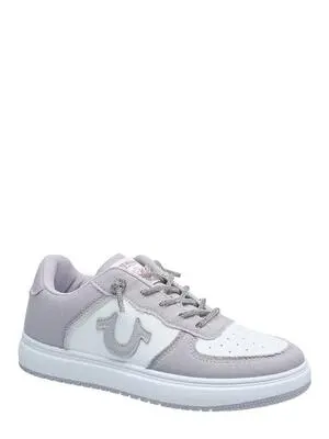 True Religion Allison Logo Lace-up Sneakers - Light Grey