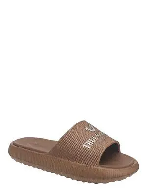 True Religion Meg Pool Slide - Brown