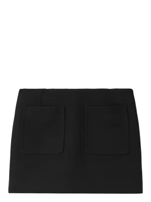 Bottega Veneta Cotton-blend Mini Skirt - Black