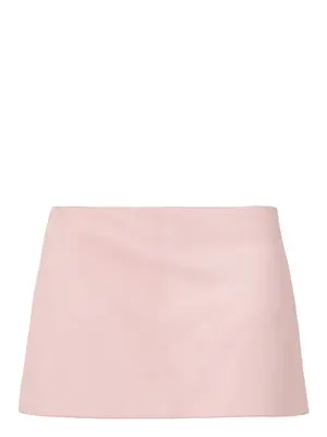 Khaite Jett Suede Mini Skirt - Pink