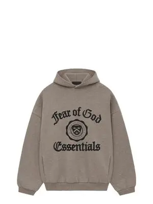 Fear Of God Essentials Heavy Fleece Vintage Shrunken Hoodie Heather Gray