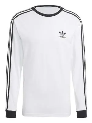 Adidas Adicolor Classics 3stripes Long Sleeve Tee Shirt - White