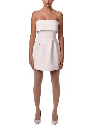 NAKED WARDROBE Naked Wardrobe Suiting Strapless Mini Dress