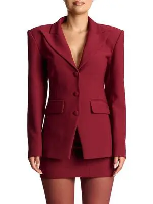 Naked Wardrobe Naked Wardrobe Fitted Blazer Cabernet