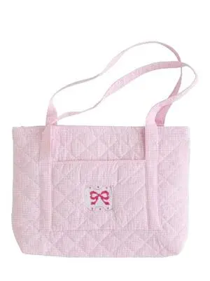 LITTLE ENGLISH Little English Quilted Tote Pink Bow
