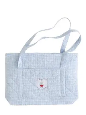 LITTLE ENGLISH Quilted Tote - Sailboat