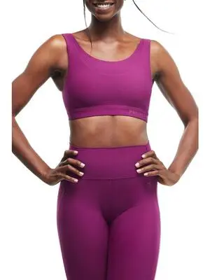 PELOTON Cadent Laser Perforated Bra - Plum
