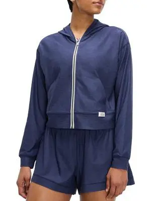 PELOTON Dreamblend Full-Zip Sweatshirt Navy Blue