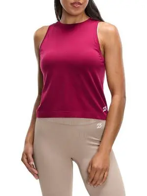 PELOTON Seamless Muscle Tank - Beet Red
