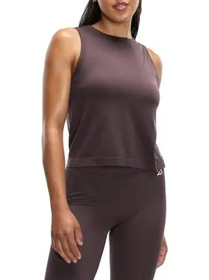 PELOTON Seamless Muscle Tank - Raisin
