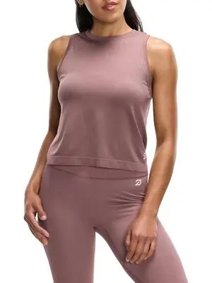 PELOTON Seamless Muscle Tank - Rose Taupe