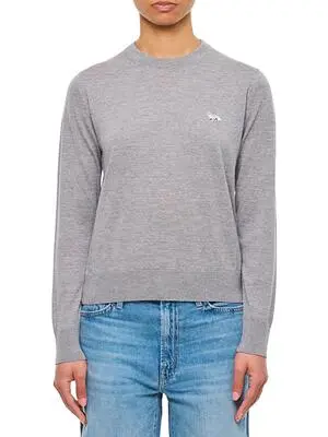 Maison Kitsuné Crew Neck Sweater - Grey